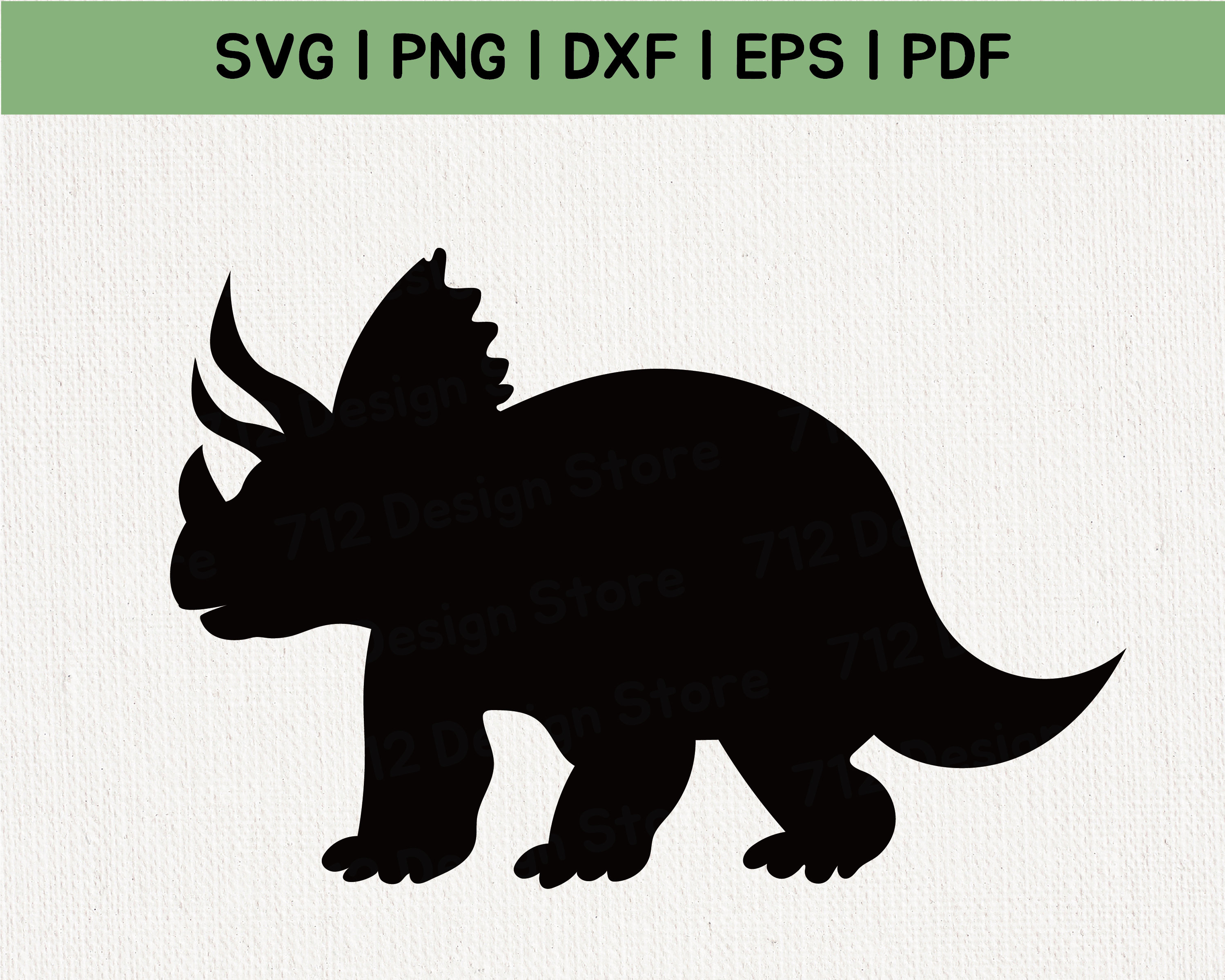 Dinosaur Svg Triceratops Svg Dxf Dinosaur Clip Art Cut File Images