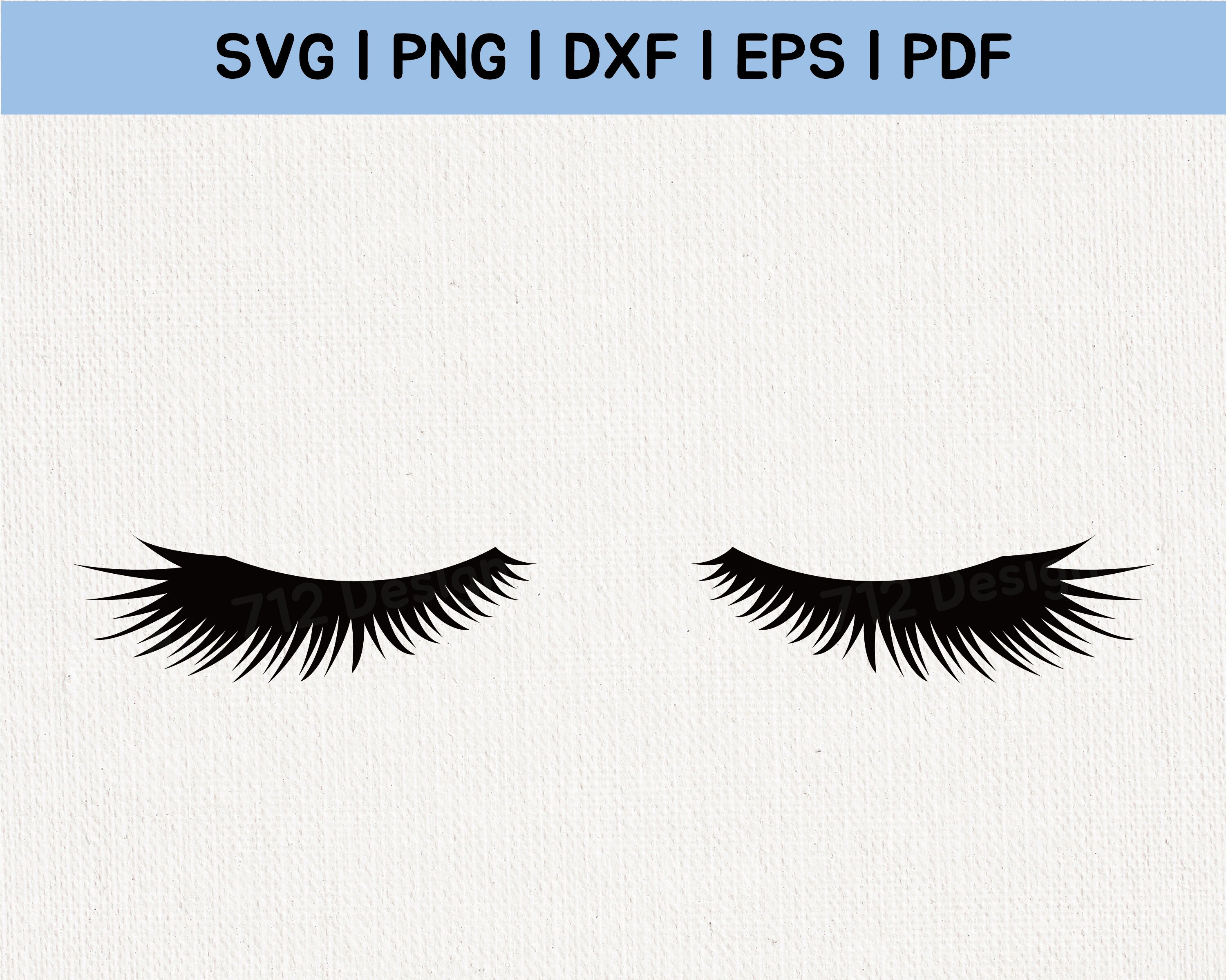 Eyelashes SVG Cut File Makeup SVG Lashes SVG Beauty Svg | Etsy
