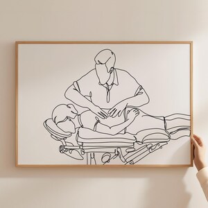 Minimalist Chiropractic Line Art, Digital Download, Recovery Print ...