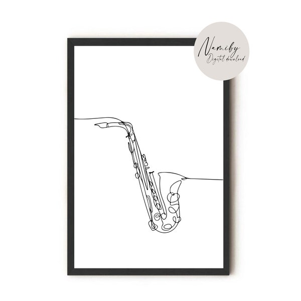 Abstract Saxophone Art - Etsy