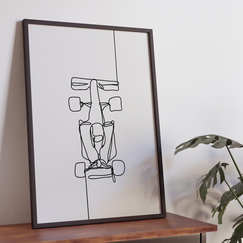 F1 Car Line Drawing - Etsy UK