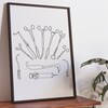 Minimalist Speech Therapy Line Art Gallery Set of 15 Drawings, Office ...