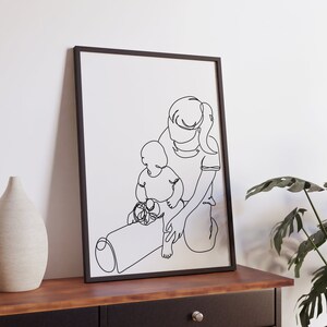 Minimalist Pediatric Line Art, Digital Download, Medical Artwork ...