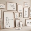Minimalist Speech Therapy Line Art Gallery Set of 11 Drawings, Office ...