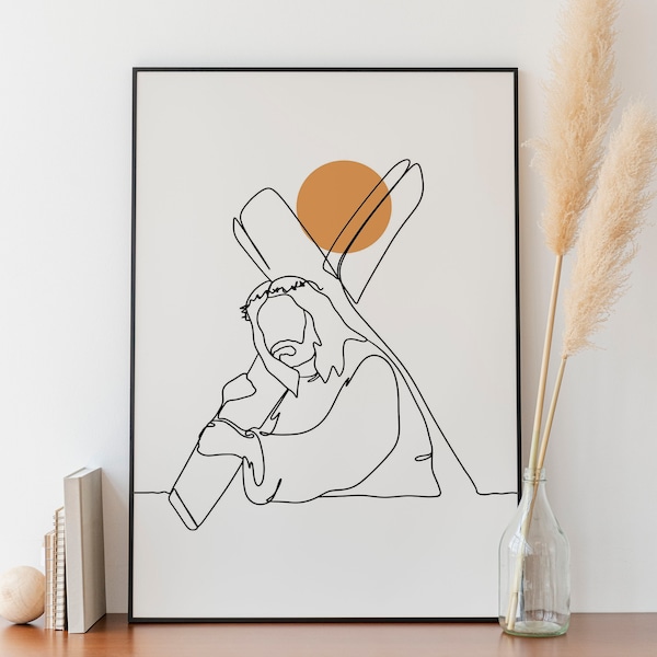 Christian Line Art - Etsy