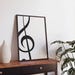 Retro Music Wall Art Gallery, Groovy Set 2, Note Poster, Clef Print ...