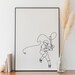 Minimalist Baseball Player Line Art, Digital Download, Sport Print ...