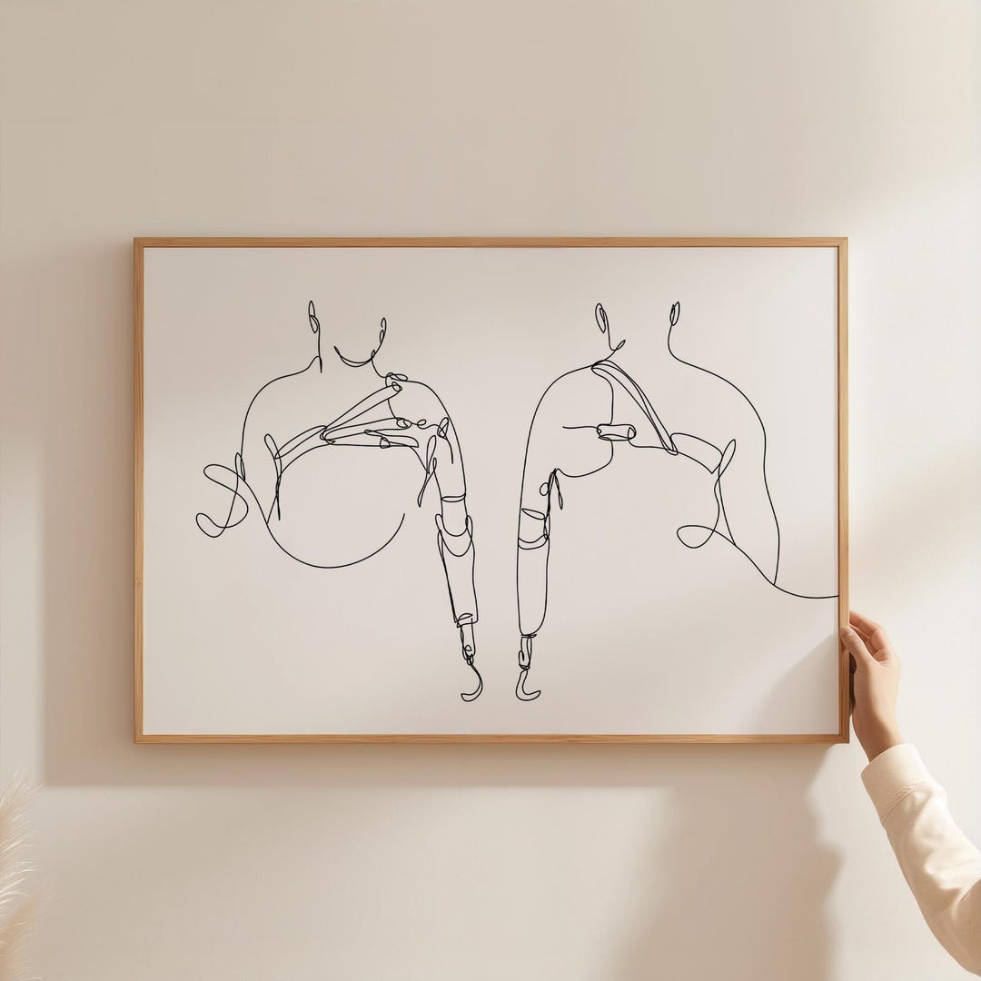 Minimalist Limb Prosthetic Line Art, Digital File, Prostheses Print ...