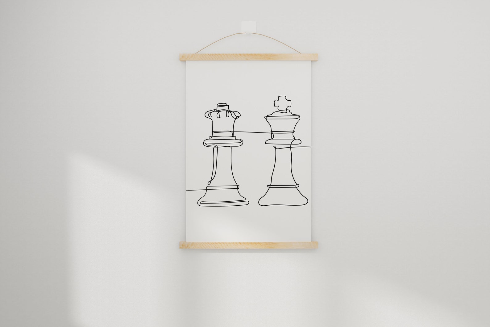 Minimalist Chess Line Art Digital Download Sport Print - Etsy