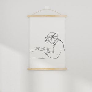 Minimalist Surgeon Line Art, Digital Download, Medical Health Print ...