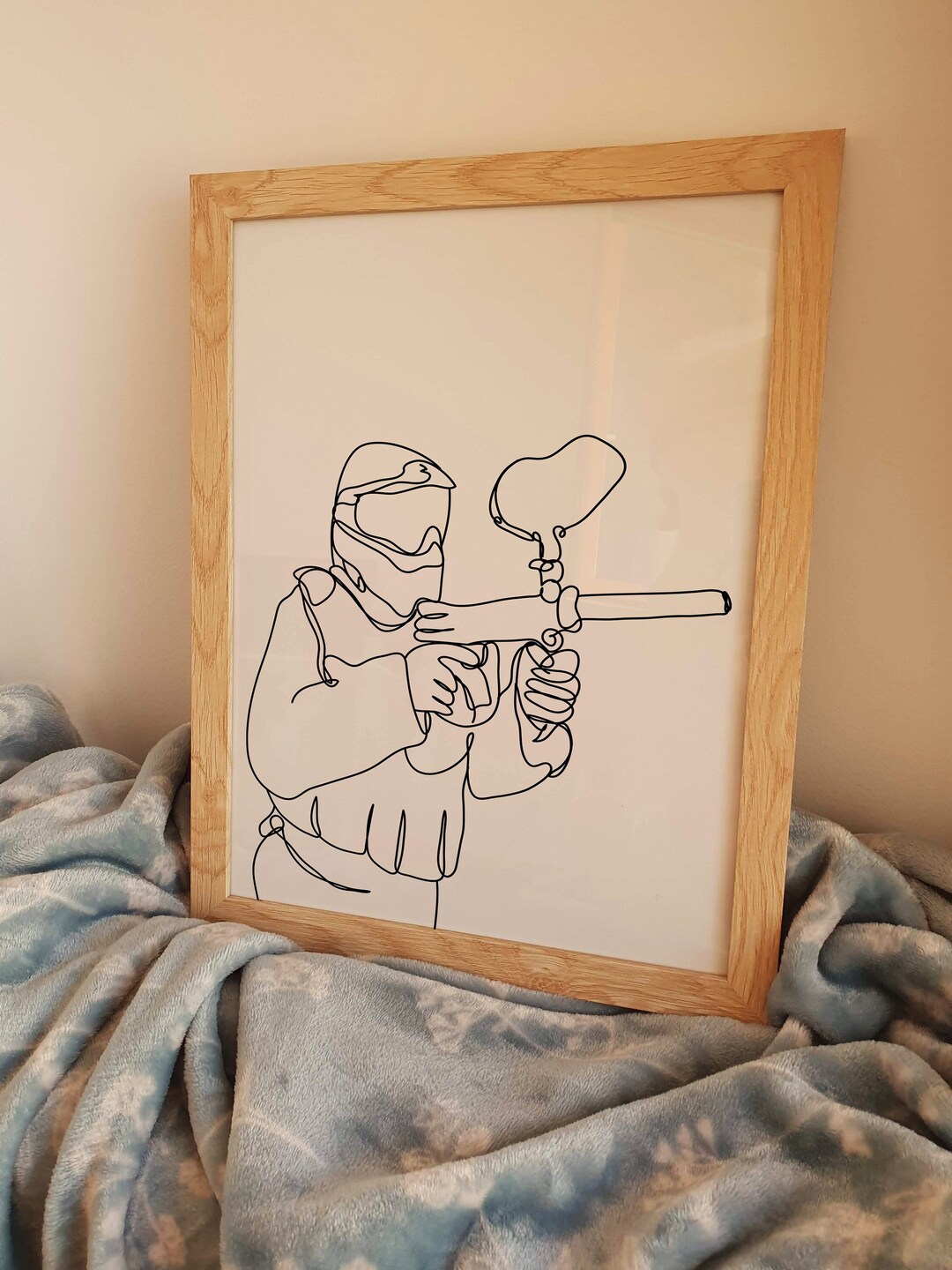 Minimalist Paintball Line Art, Sport Printable, Digital Download, War ...