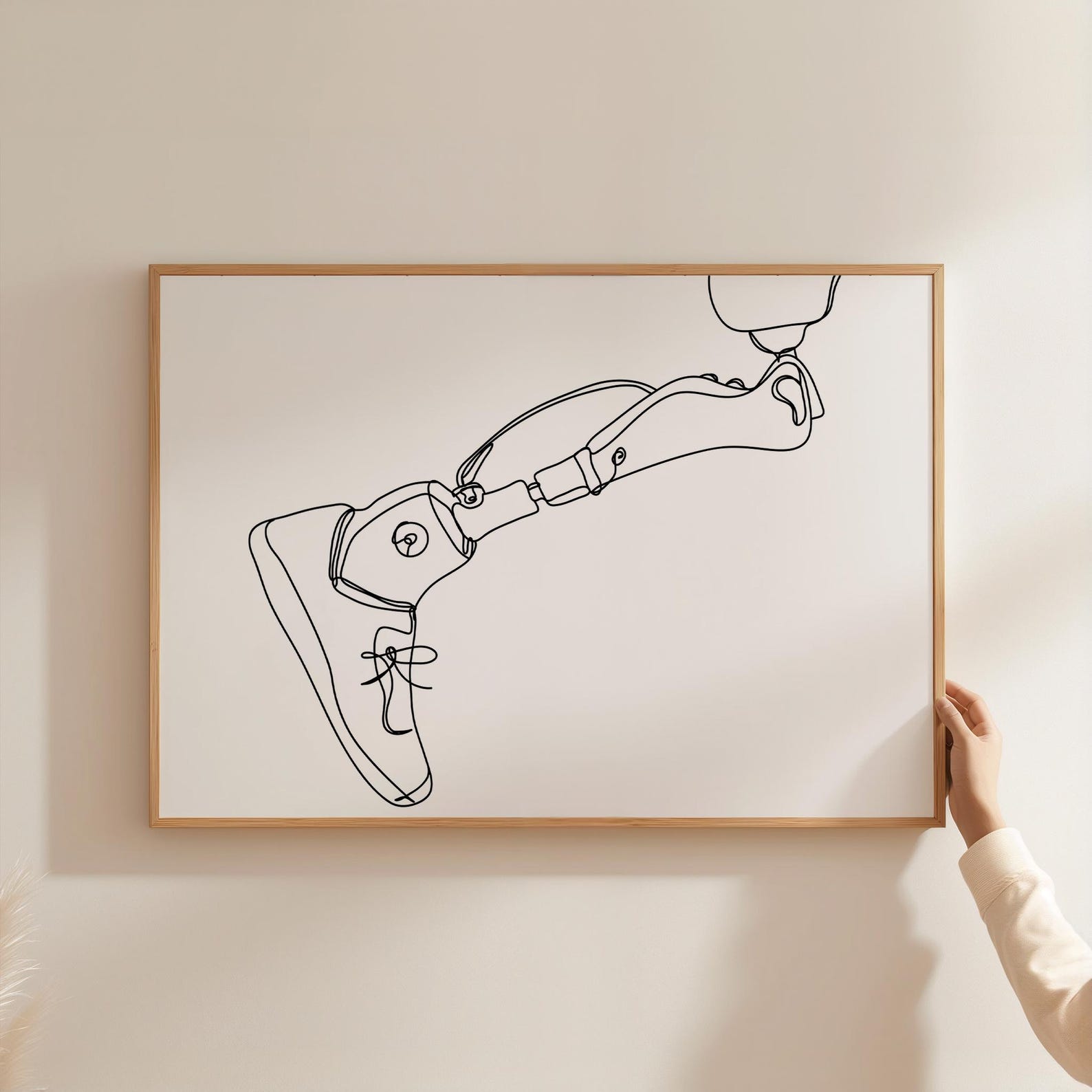 Minimalist Leg Prosthetic Line Art, Digital File, Prostheses Print ...