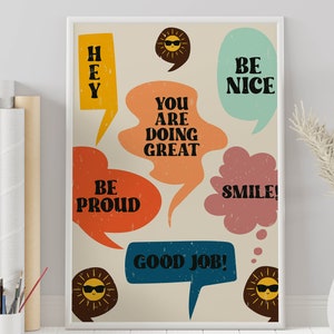 Fun Retro Speech Therapy Art, SLP Illustration Drawing, Office ...