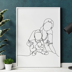 Minimalist Pediatric Line Art, Digital File, Medical Poster, Child ...