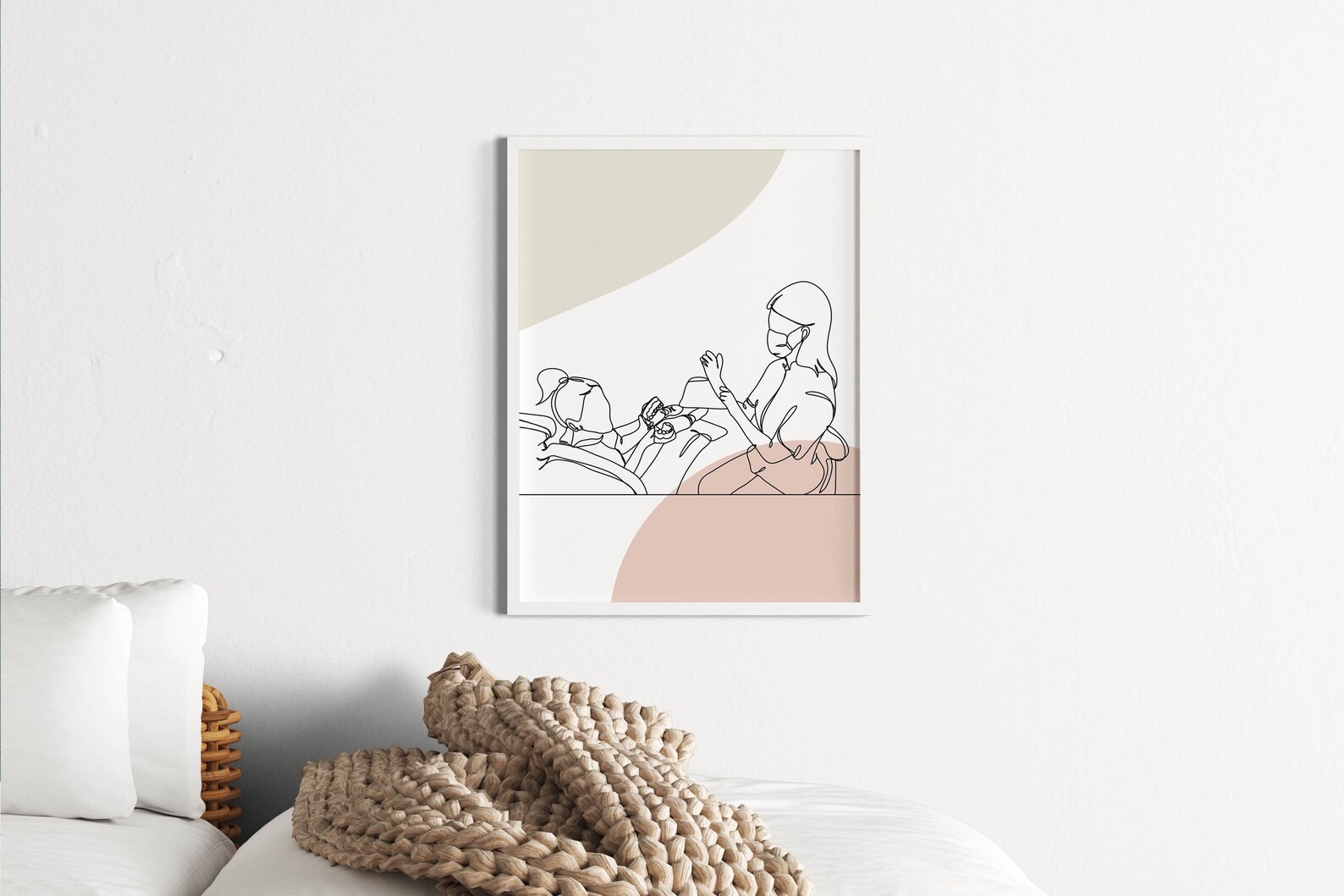 Minimalist Kid Dentist Line Art, Digital Download, Pediatric Dentistry ...