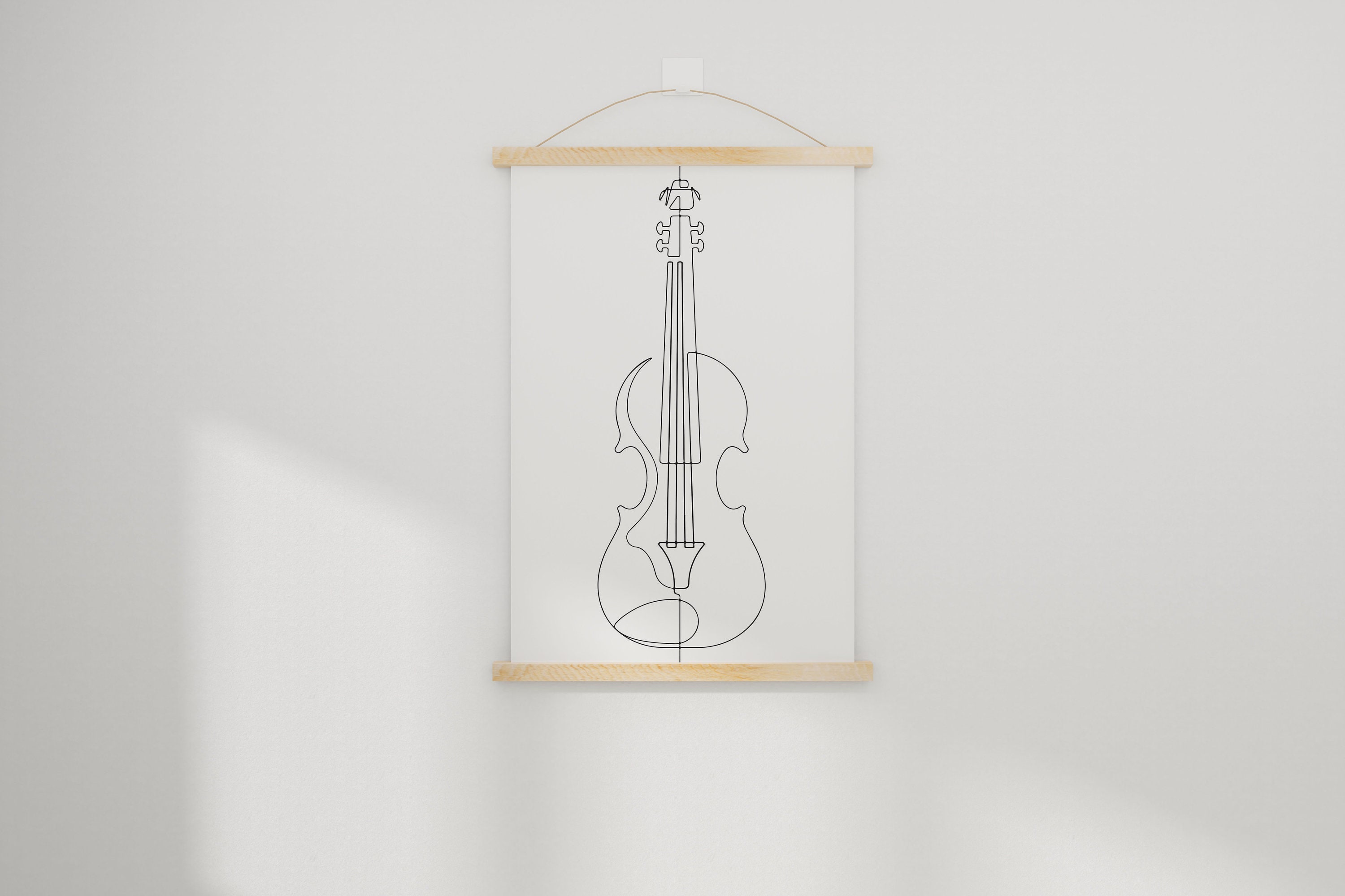 Minimalist Violin Line Art Digital Download Stringed Music - Etsy