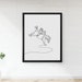 Minimalist Cowboy Line Art Digital Download Horse Rider - Etsy