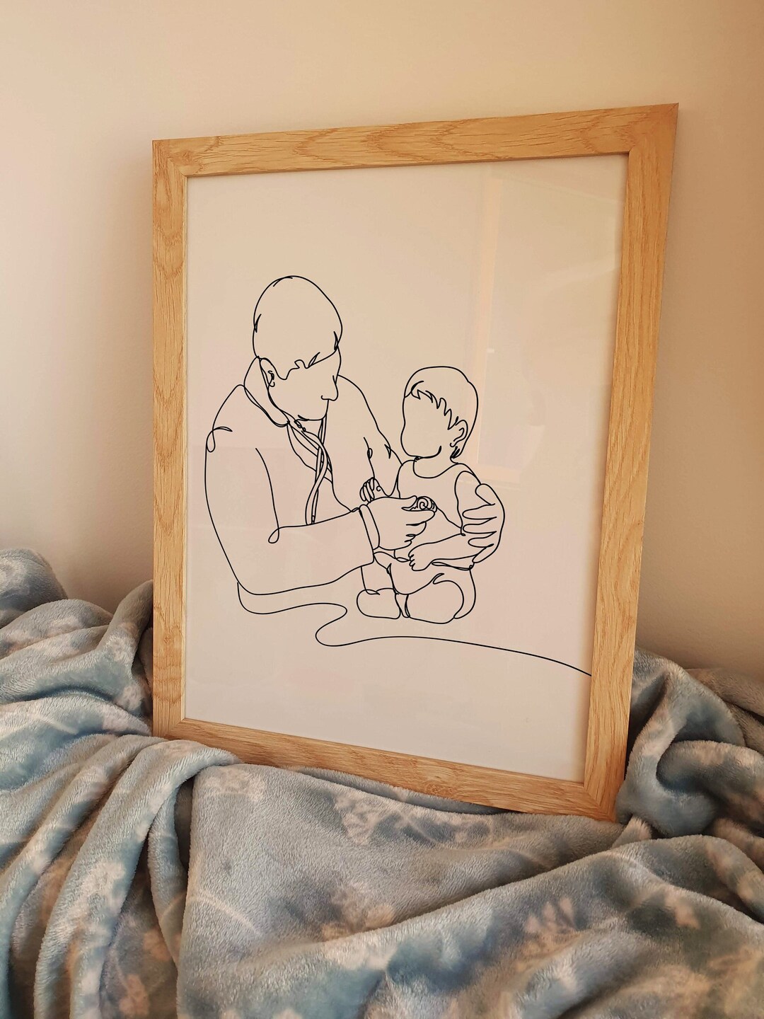 Minimalist Pediatric Line Art, Digital Download, Medical Artwork, Male ...