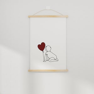 Minimalist Pediatric Line Art, Digital Download, Gift Artwork, Baby ...