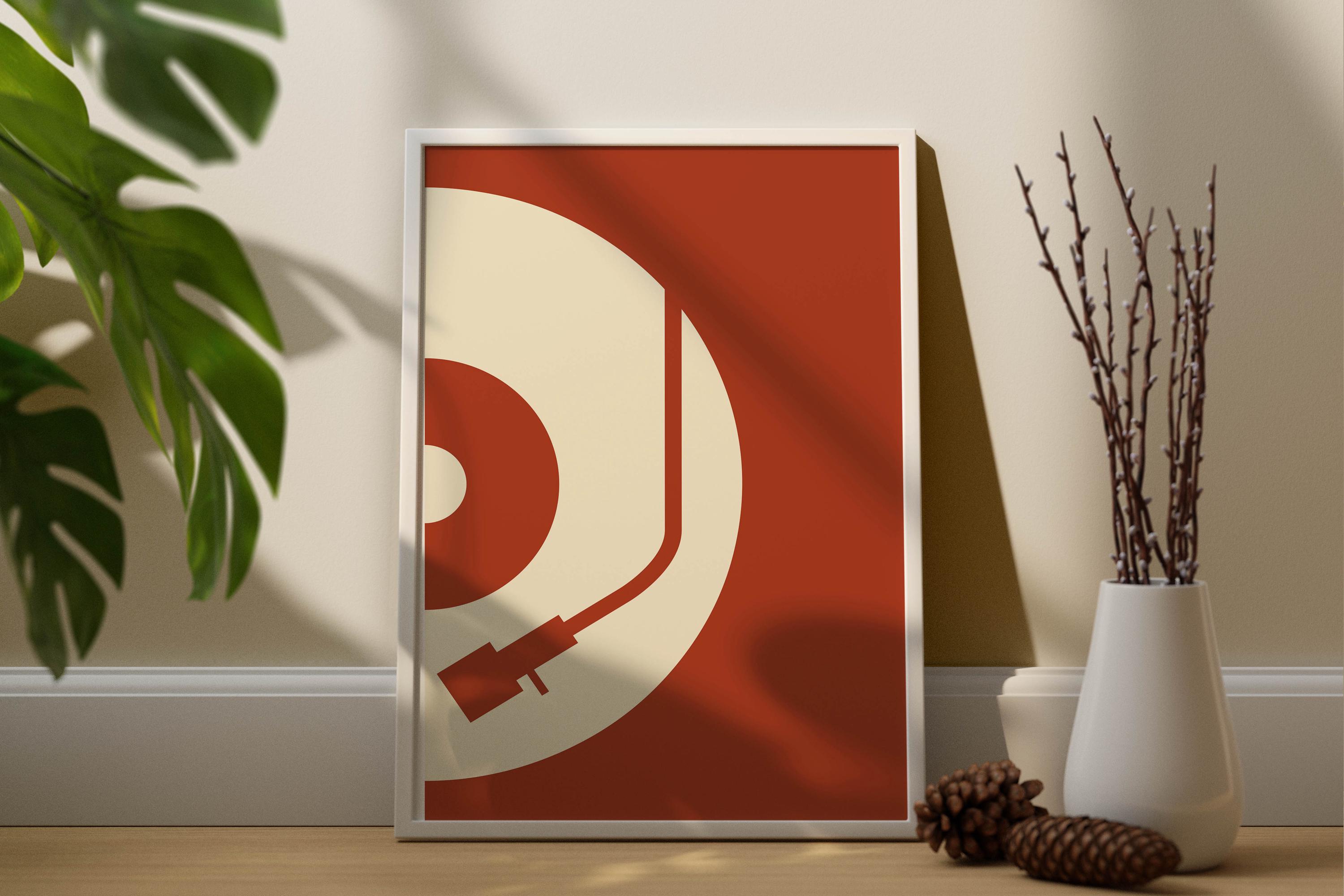 Retro Music Wall Art, Groovy Print, Cute Bedroom, Digital File, Vinyl ...