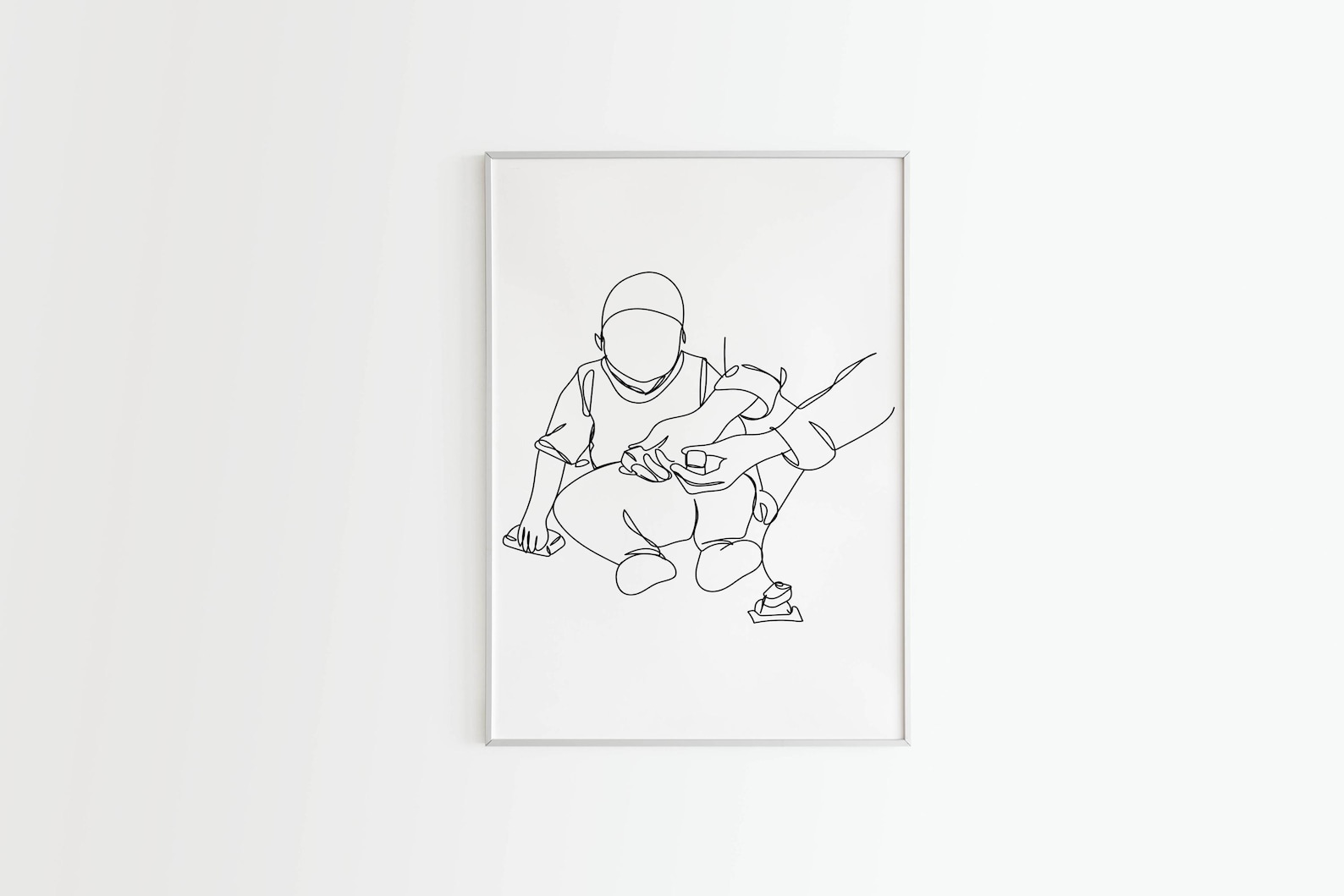 Minimalist Pediatric Line Art, Digital Download, Medical Artwork ...