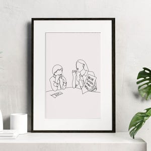 Minimalist Speech Therapy Line Art, SLP Drawings, Office Decoration ...