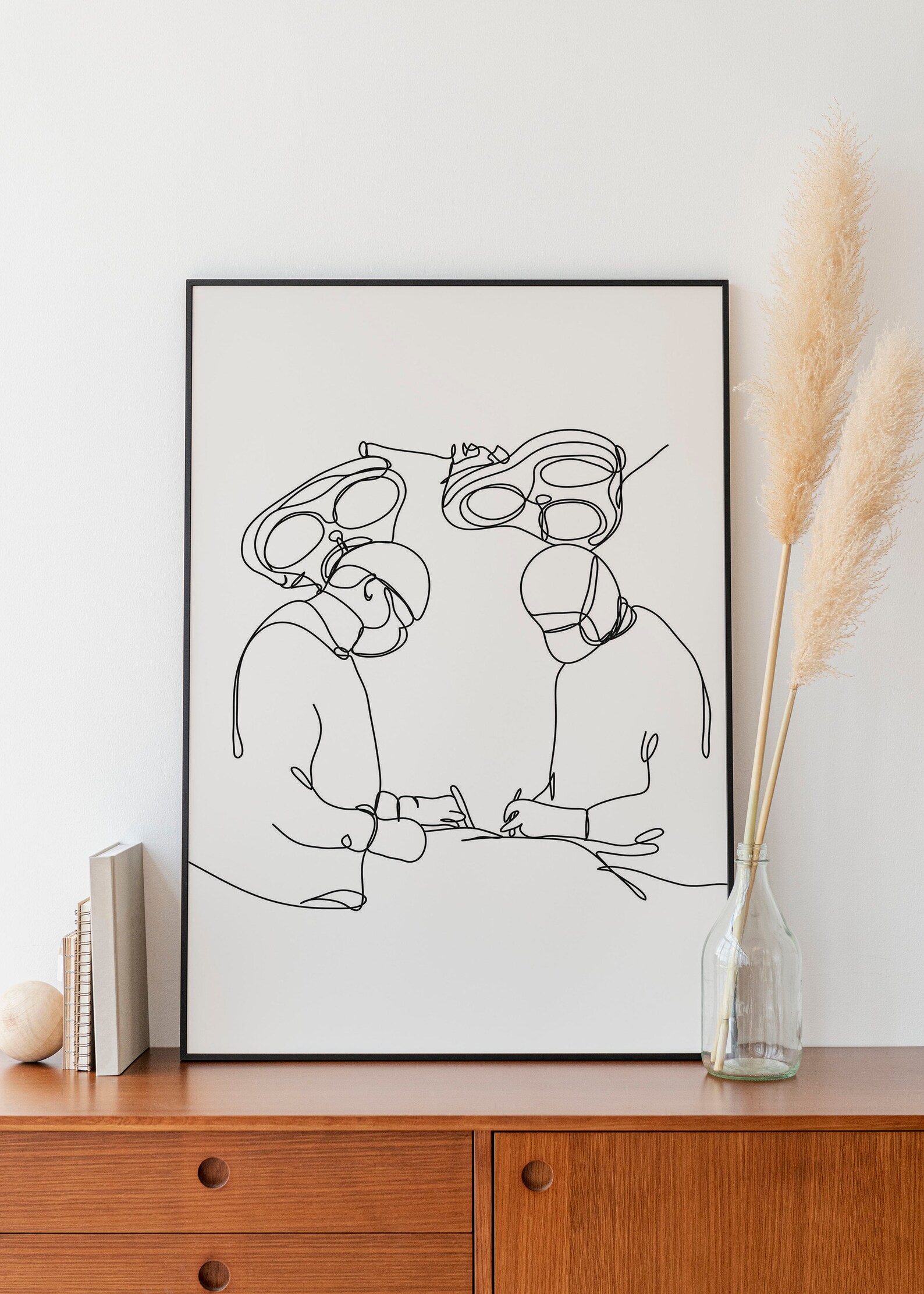 Minimalist Surgeon Line Art, Digital Download, Medical Health Print ...
