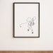 Minimalist Baseball Player Line Art, Digital Download, Sport Print ...