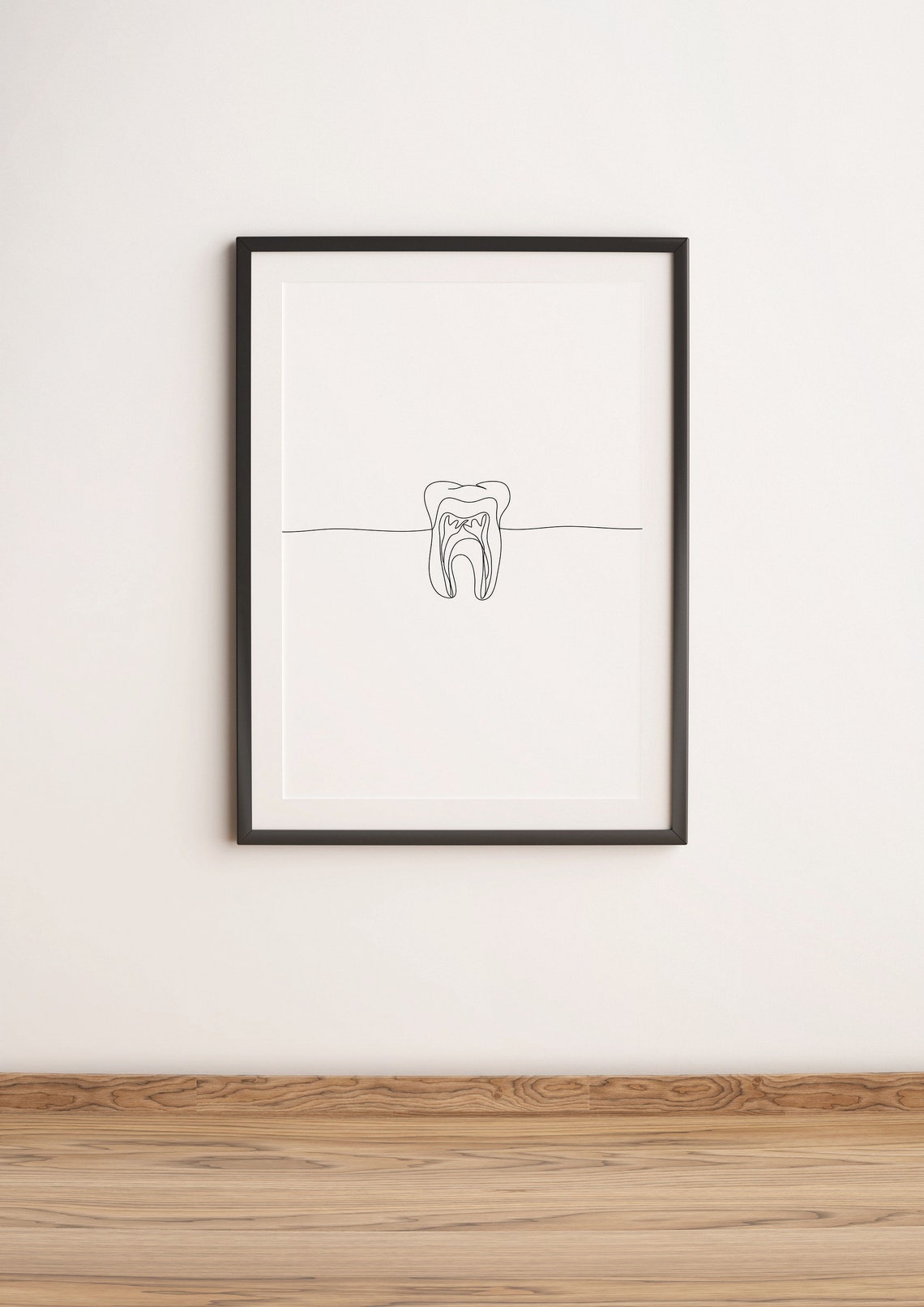 Minimalist Dentist Line Art, Digital Download, Teeth Outline Drawing ...