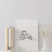 Minimalist Tractor Line Art Digital Download Transportation - Etsy