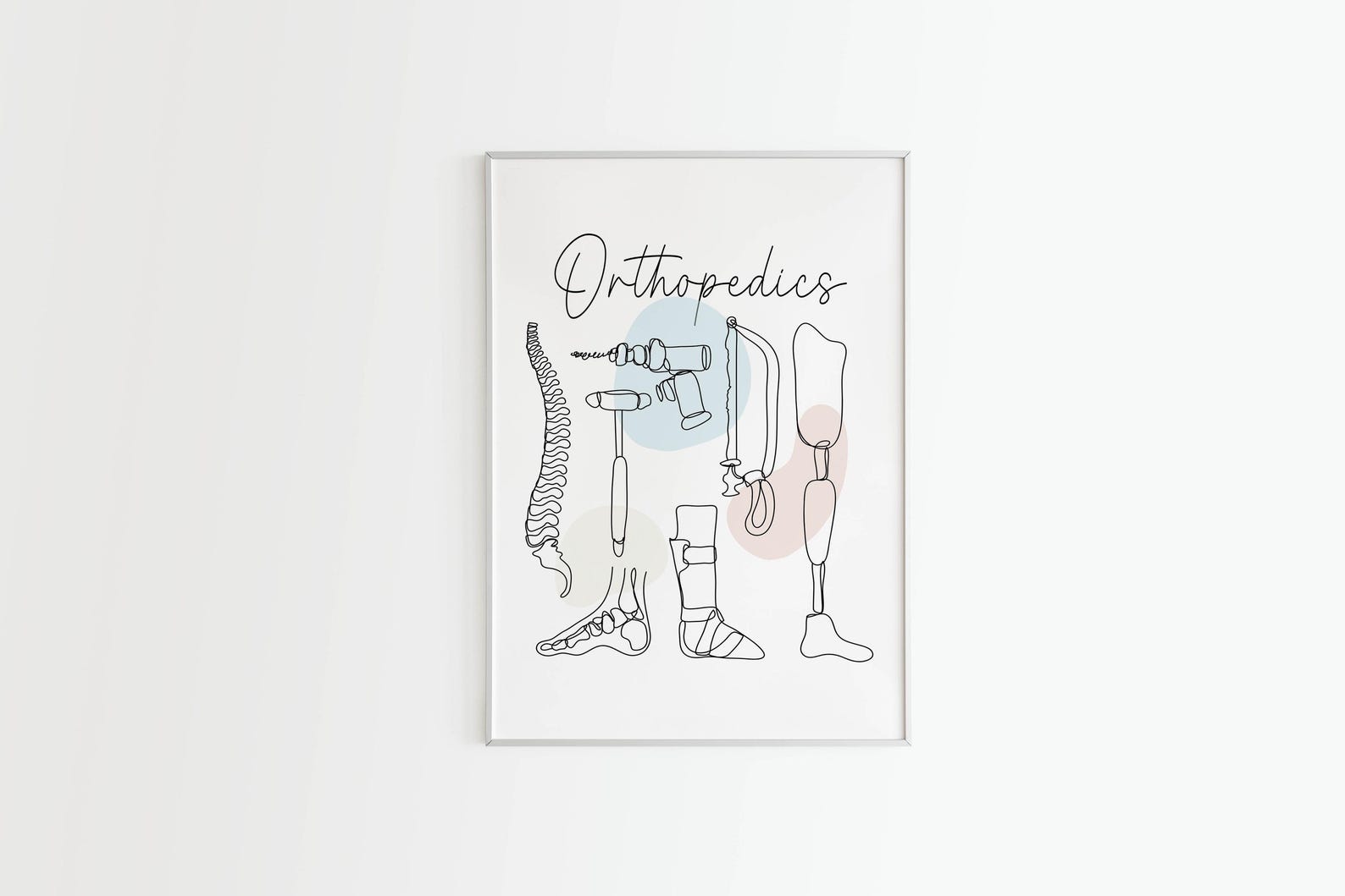 Minimalist Orthopedics Line Art, Digital File, Prostheses Print ...