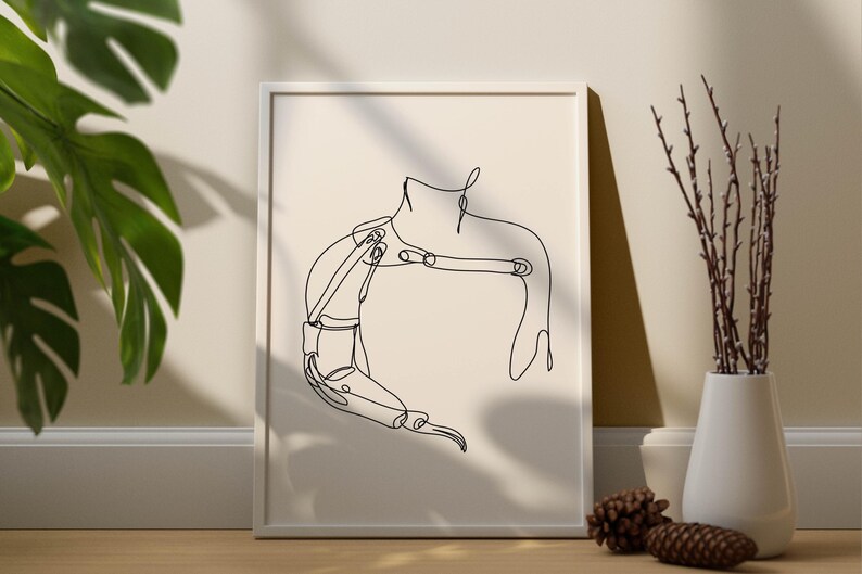 Minimalist Limb Prosthetic Line Art, Digital File, Prostheses Print ...