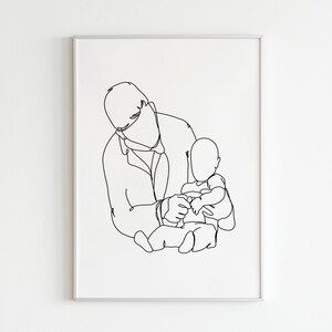 Minimalist Pediatric Line Art, Digital Download, Medical Artwork, Male ...