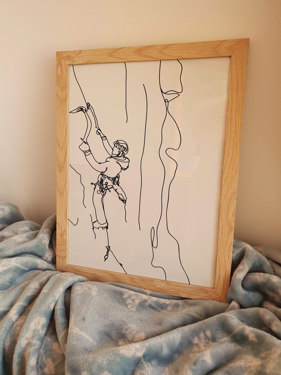 Minimalist Climbing Line Art, Digital Download, Extreme Sport Print ...