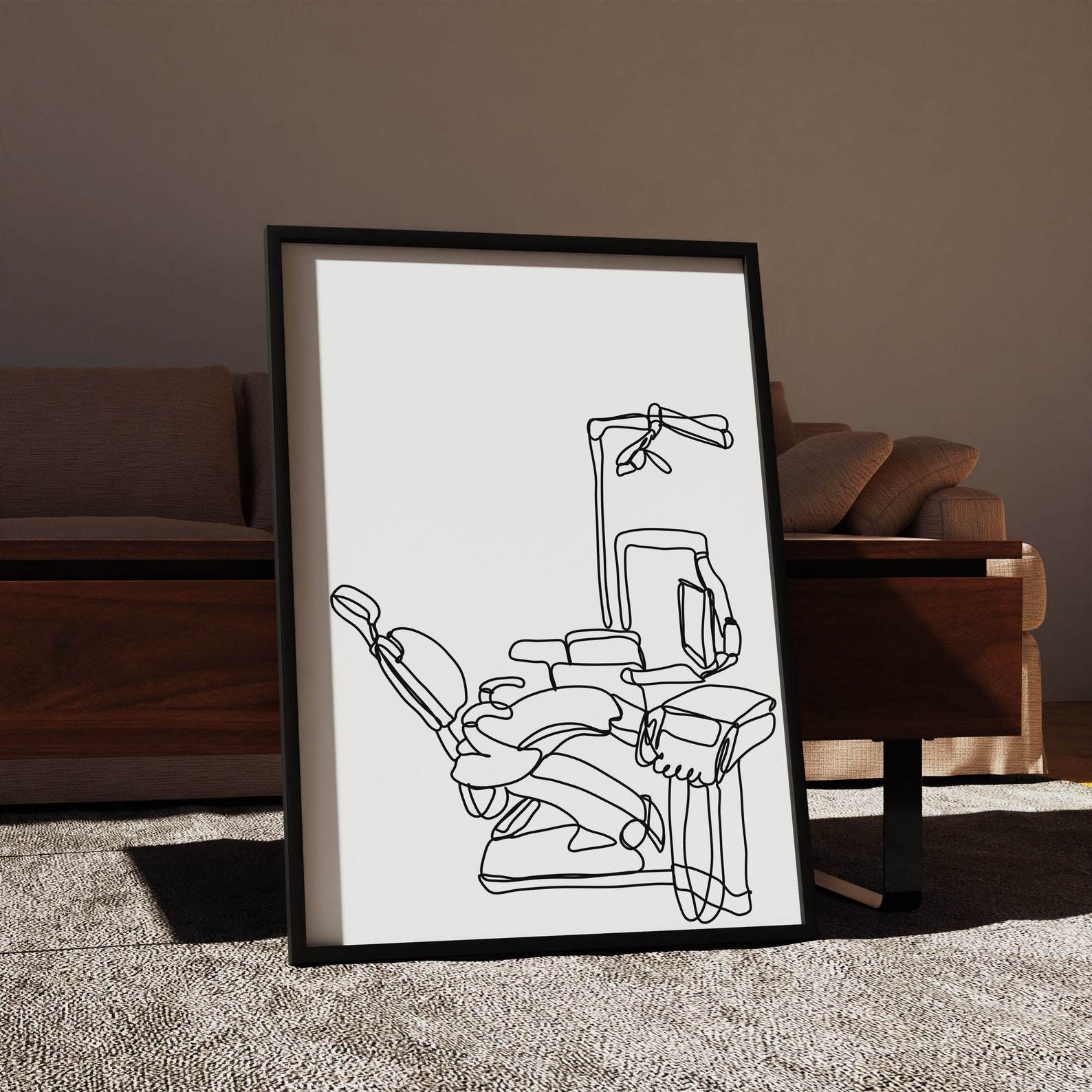 Dentist Gallery Set of 6 Drawings, Dental Office Decoration, Minimalist ...