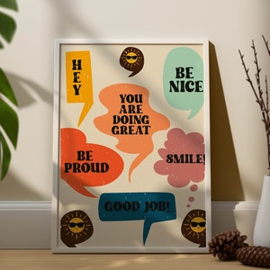 Fun Retro Speech Therapy Art, SLP Illustration Drawing, Office ...
