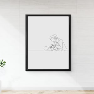 Minimalist Pediatric Line Art, Digital Download, Medical Artwork ...