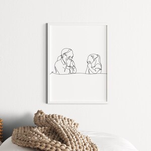 Minimalist Speech Therapy Line Art, SLP Drawings, Office Decoration ...
