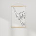 Minimalist Highland Cattle Line Art, Digital Download, Cow Outline ...