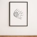 Minimalist Football Line Art Print, Soccer Sport Wall Art, Digital ...