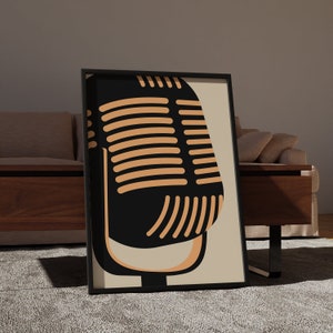 Retro Music Wall Art Gallery, Groovy Set 6, Turntable Poster, Piano ...