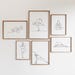 Minimalist Speech Therapy Line Art Gallery Set of 11 Drawings, Office ...