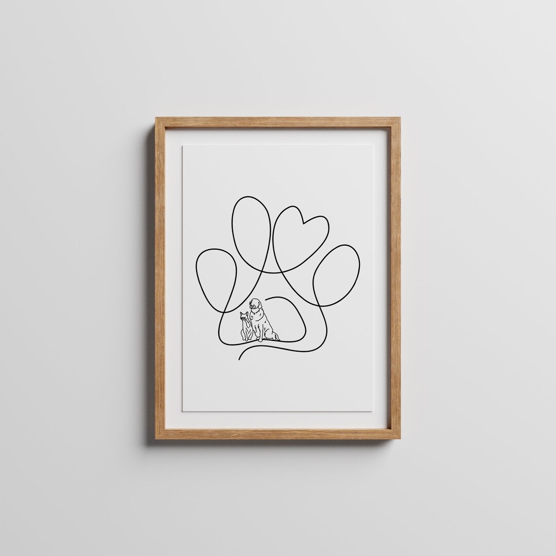 Veterinary Line Art, Vet Office Outline Drawing, Clinic Decoration ...