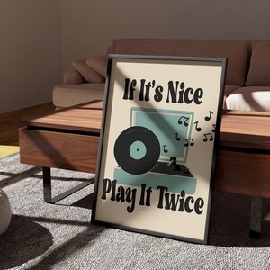 Retro Music Wall Art Gallery, Groovy Set 6, Turntable Poster, Piano ...