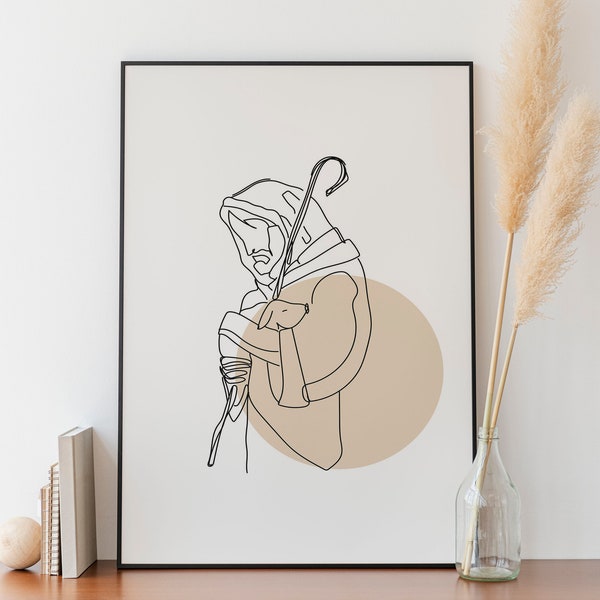 Jesus Line Art - Etsy