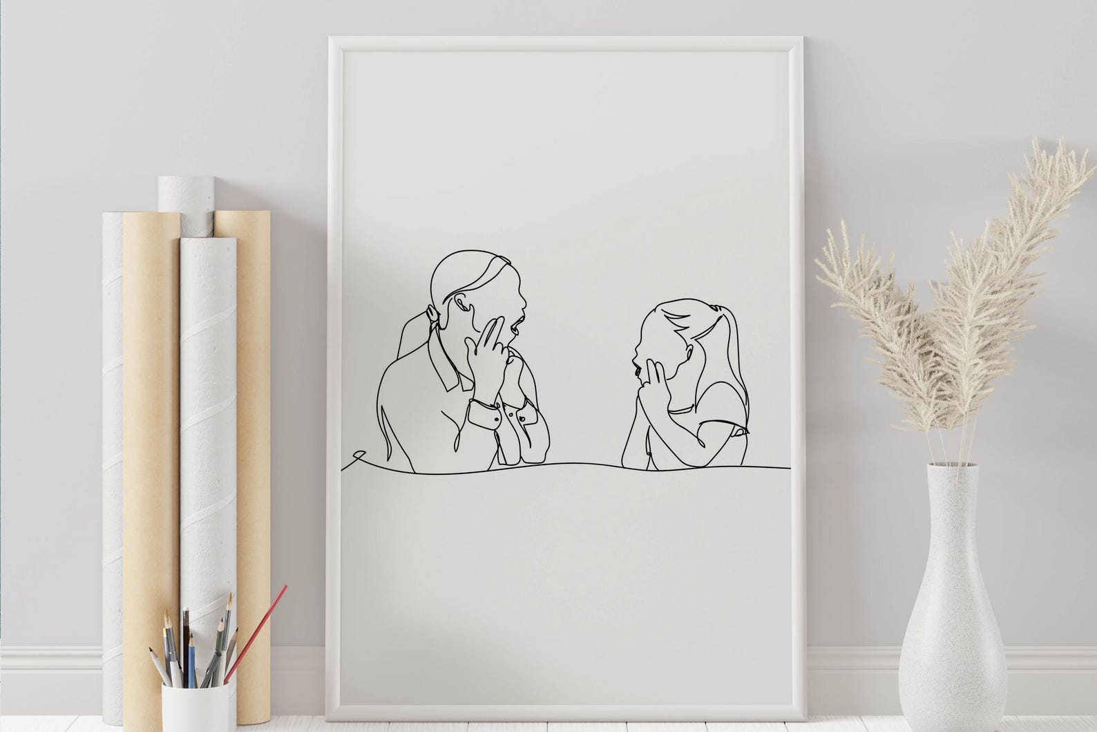 Minimalist Speech Therapy Line Art, SLP Drawings, Office Decoration ...