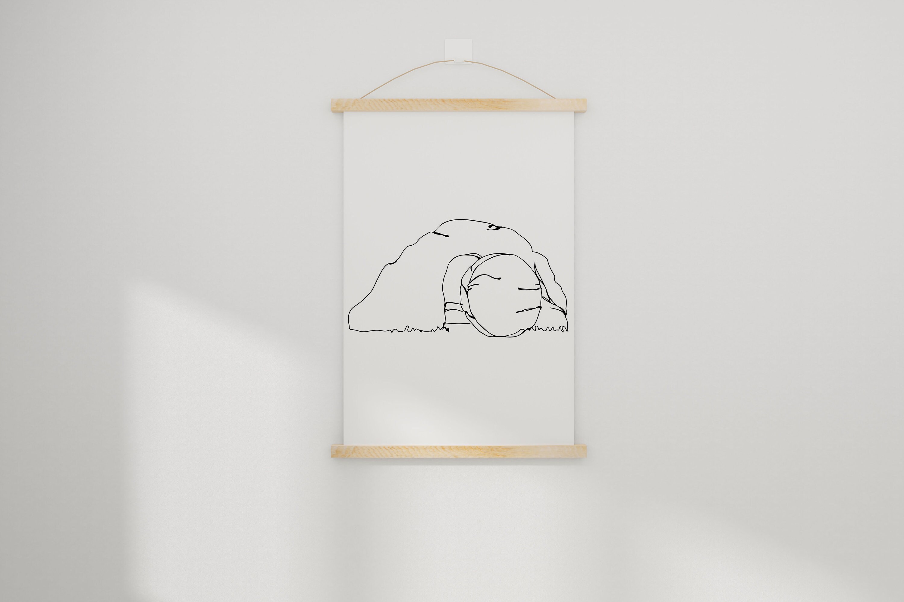 Minimalist Empty Tomb Line Art Digital Download Religious - Etsy