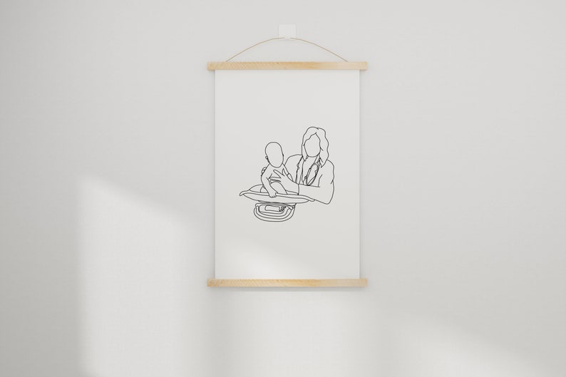 Minimalist Pediatric Line Art Digital Download Medical - Etsy