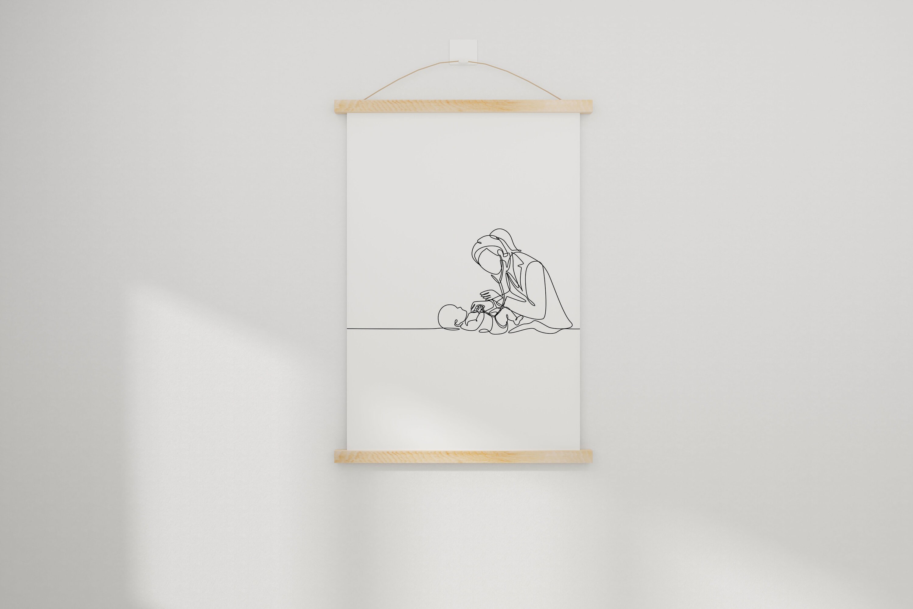 Minimalist Pediatric Line Art, Digital Download, Medical Artwork ...