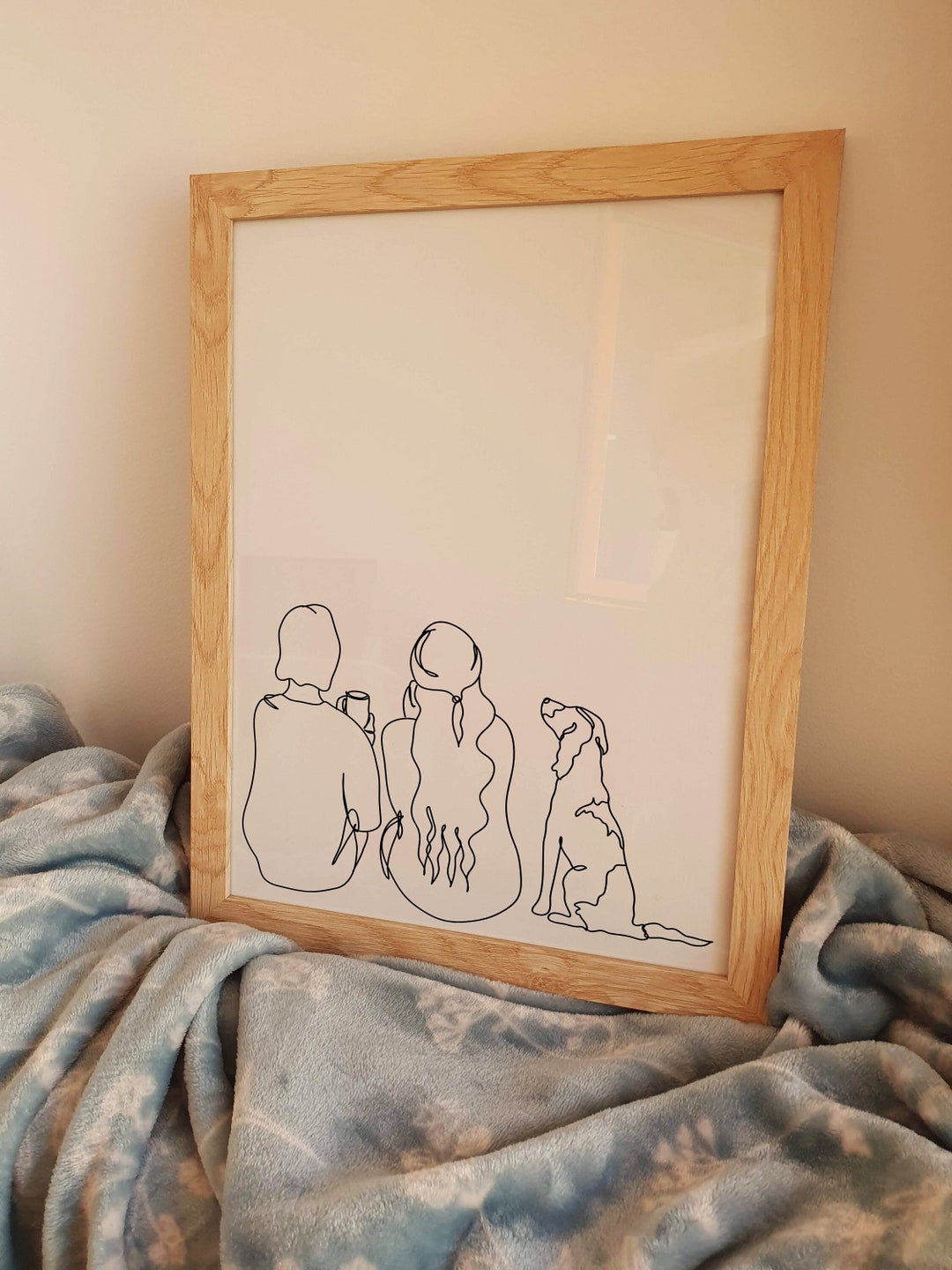 Minimalist Best Friends Line Art, Friends Poster, Mom and Daughter ...